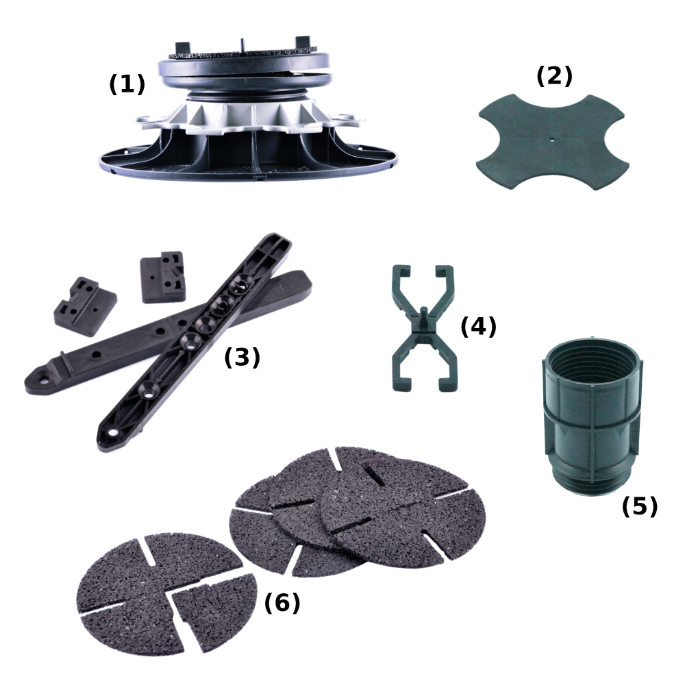 Les plots, aussi pour grandes dalles et modèles de pose créatifs - Dobbit